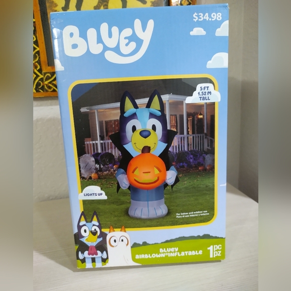 Holiday | Bluey Vampire Pumpkin Halloween Inflatable 5 Lights Up | Poshmark